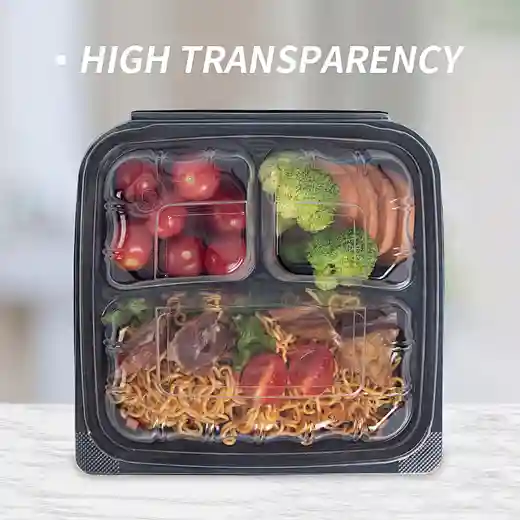 8 Inch Clamshell Food Container - clear takeout containers and 3 ...